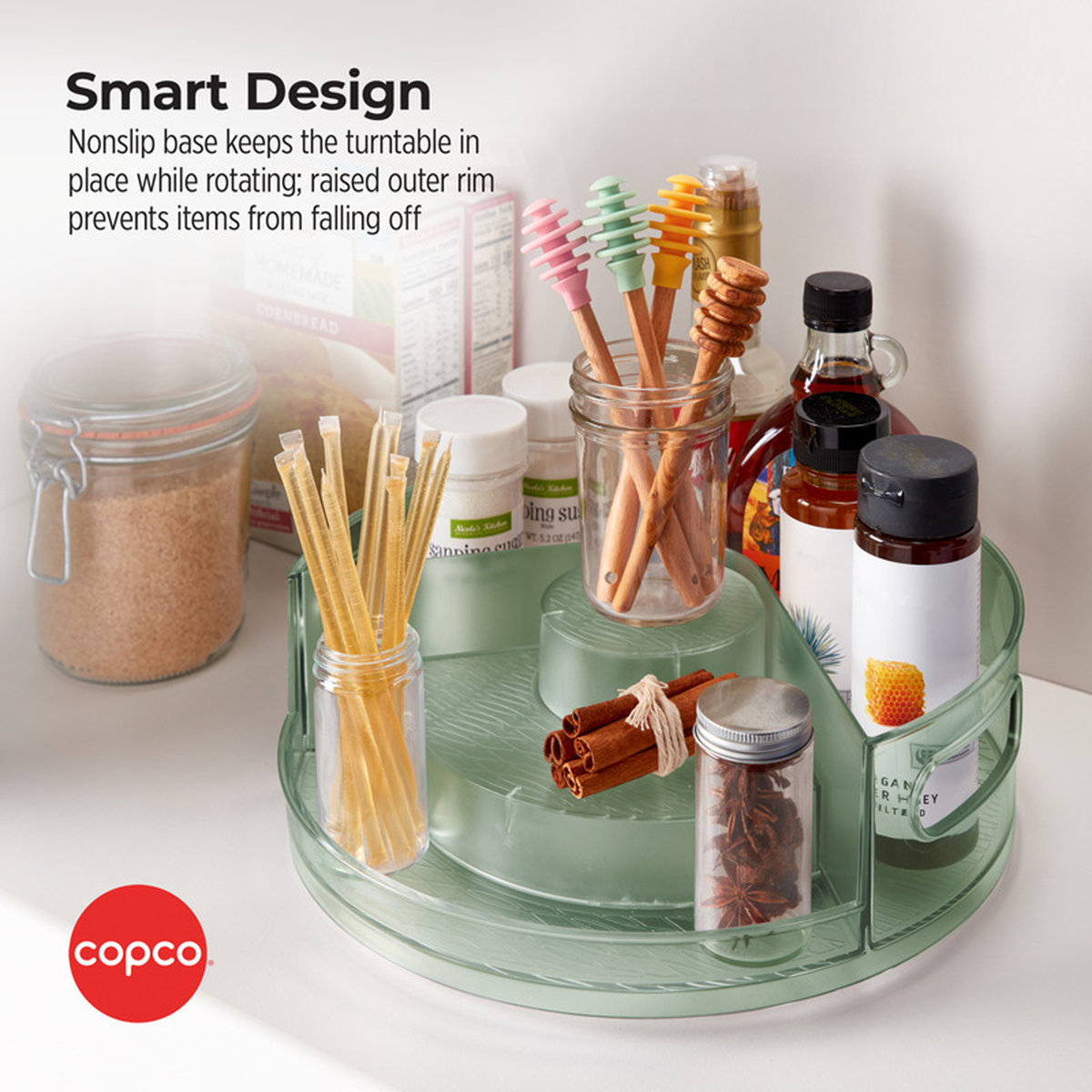 Copco Basics Multi-tier Cabinet Storage Turntable | Wayfair